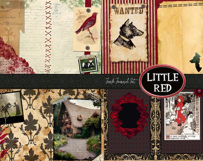 Little Red Riding Hood Printable Coloring Masks, Little Red, Wolf Mask ...