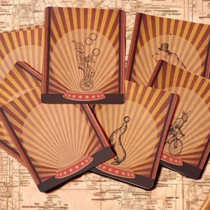 Circus Journal Cards Printable Circus Junk Journaling Cards Vintage ...