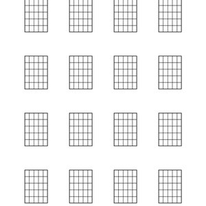 Printable Set of Blank Guitar Chord Chart Boxes 5 Layouts - Etsy