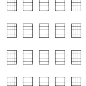 Printable Set of Blank Guitar Chord Chart Boxes 5 Layouts - Etsy