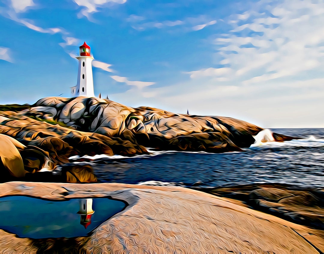 Reflections of a Lighthouse by the Sea - Etsy
