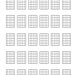 Printable Set of Blank Guitar Chord Chart Boxes 5 Layouts - Etsy
