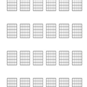 Printable Set of Blank Guitar Chord Chart Boxes 5 Layouts - Etsy