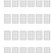 Printable Set of Blank Guitar Chord Chart Boxes 5 Layouts - Etsy