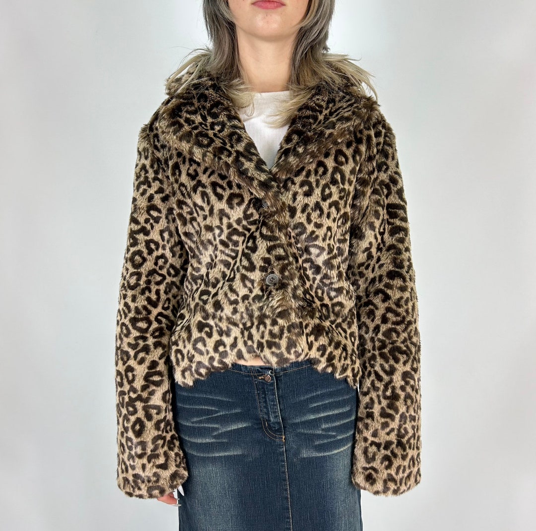 Wonderful Cheetah Animal Print Y2K Funky Preloved Jacket - Etsy