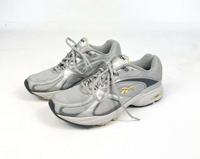 Silver Reebok Trainers Y2K Dad Shoes - Etsy
