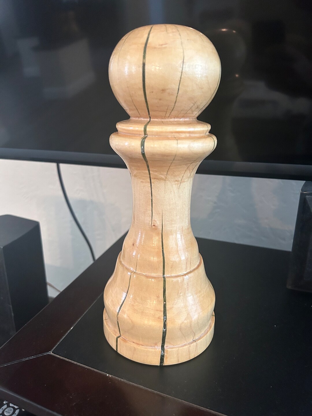 Large Wooden Chess Pawn Decor - Etsy