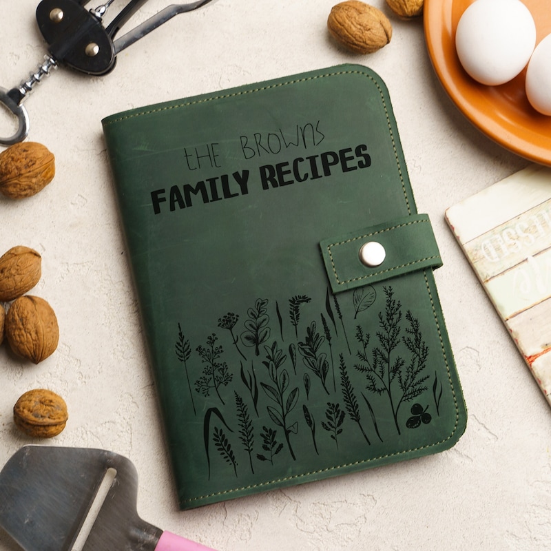 Leather Recipe Book - Etsy