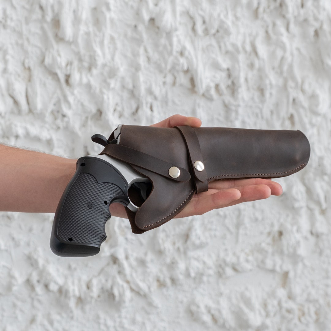 Leather Gun Holder, Belt Gun Holder, Revolver Holsters Colt Python ...
