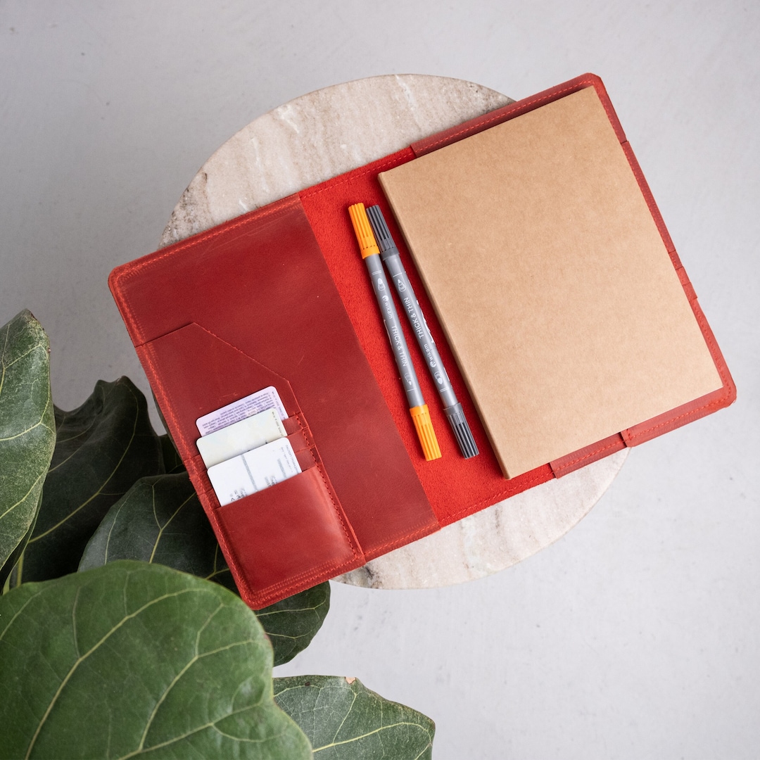 Personalized Refillable Journal, Notebook Cover A5, Leather Diary Cover ...