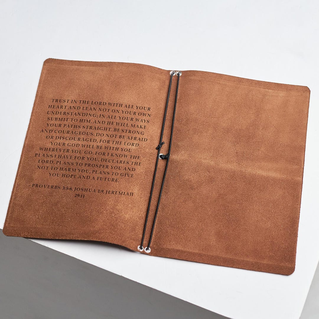 Customized Leather Notebook Cover, Personalized Notebook Cover, Leather ...