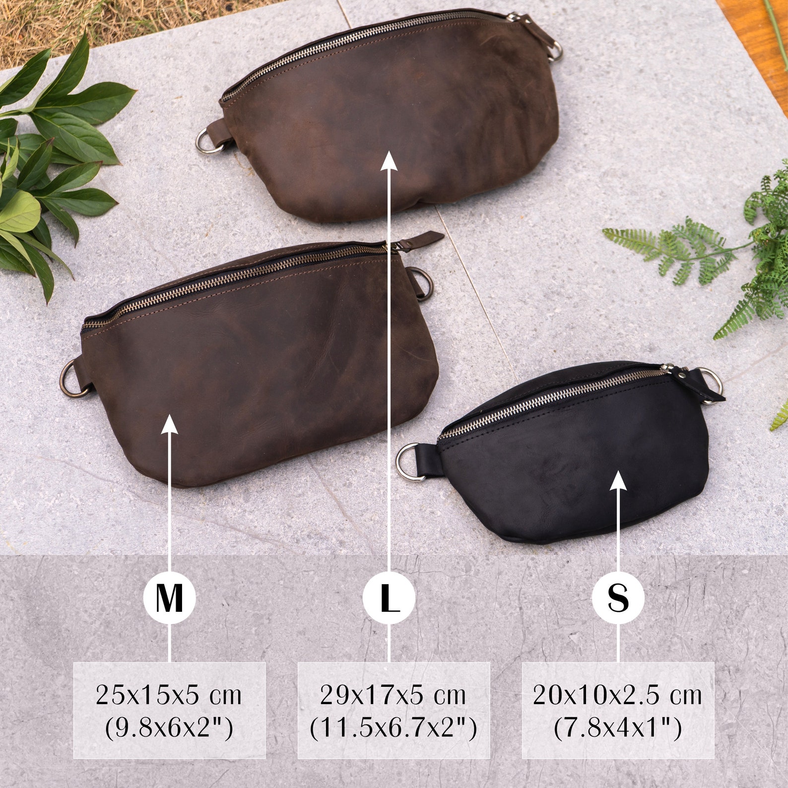 Monogrammed Leather Fanny Pack, Leather Bum Bag Women, Personalized ...