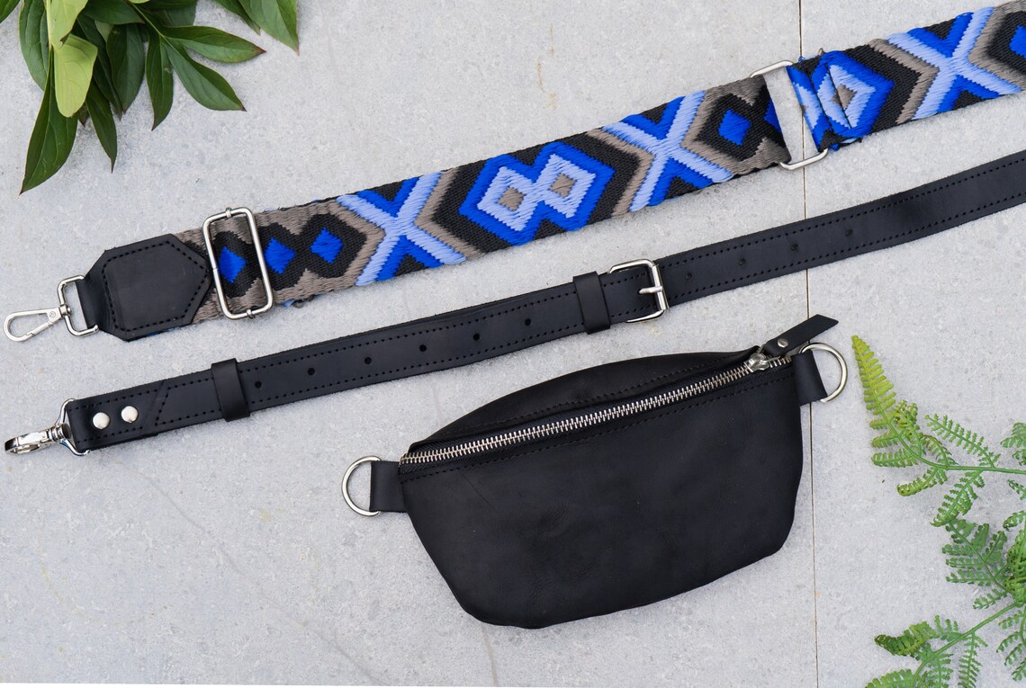 Monogrammed Leather Fanny Pack, Leather Bum Bag Women, Personalized ...