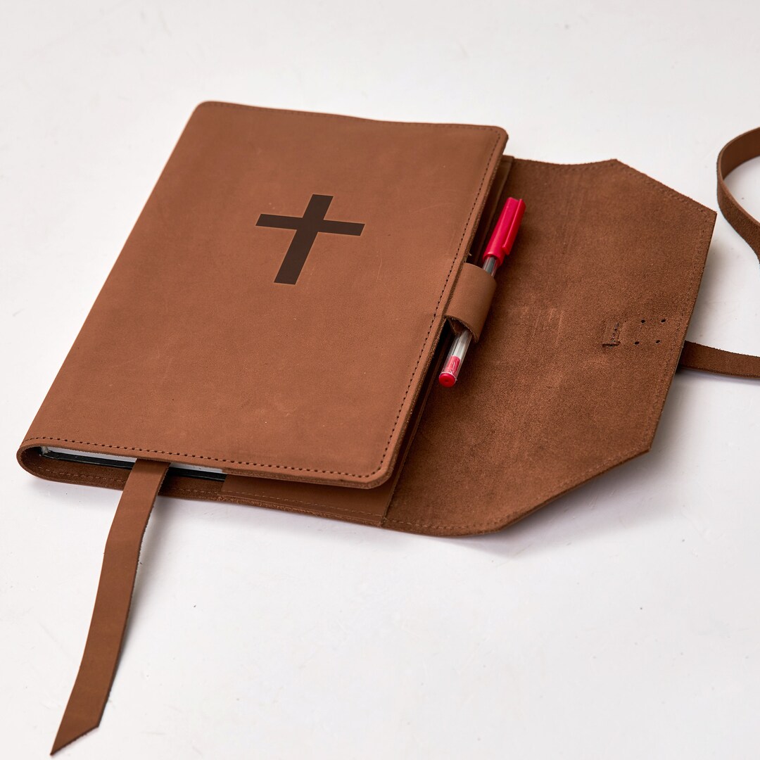 Leather Bible Cover Personalized, Engraved Bible Cover, Bible Cover ...