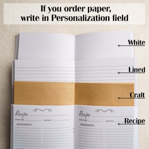 Custom Leather Recipe Book,engraved Recipe Book,a5 Recipe Book ...