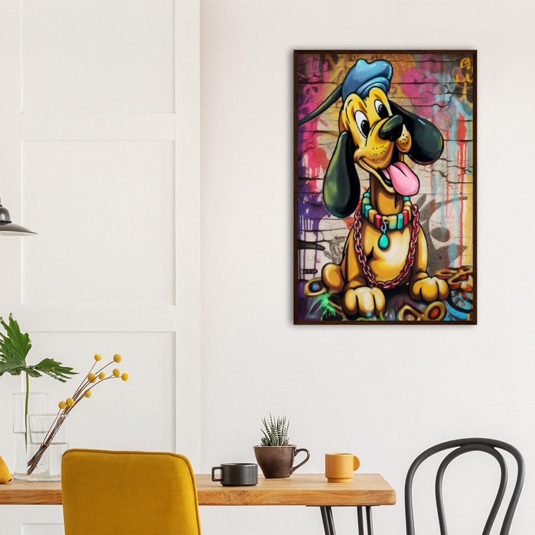 Pluto Graffiti Graffiti Pluto Poster Pluto Wall Art Premium - Etsy