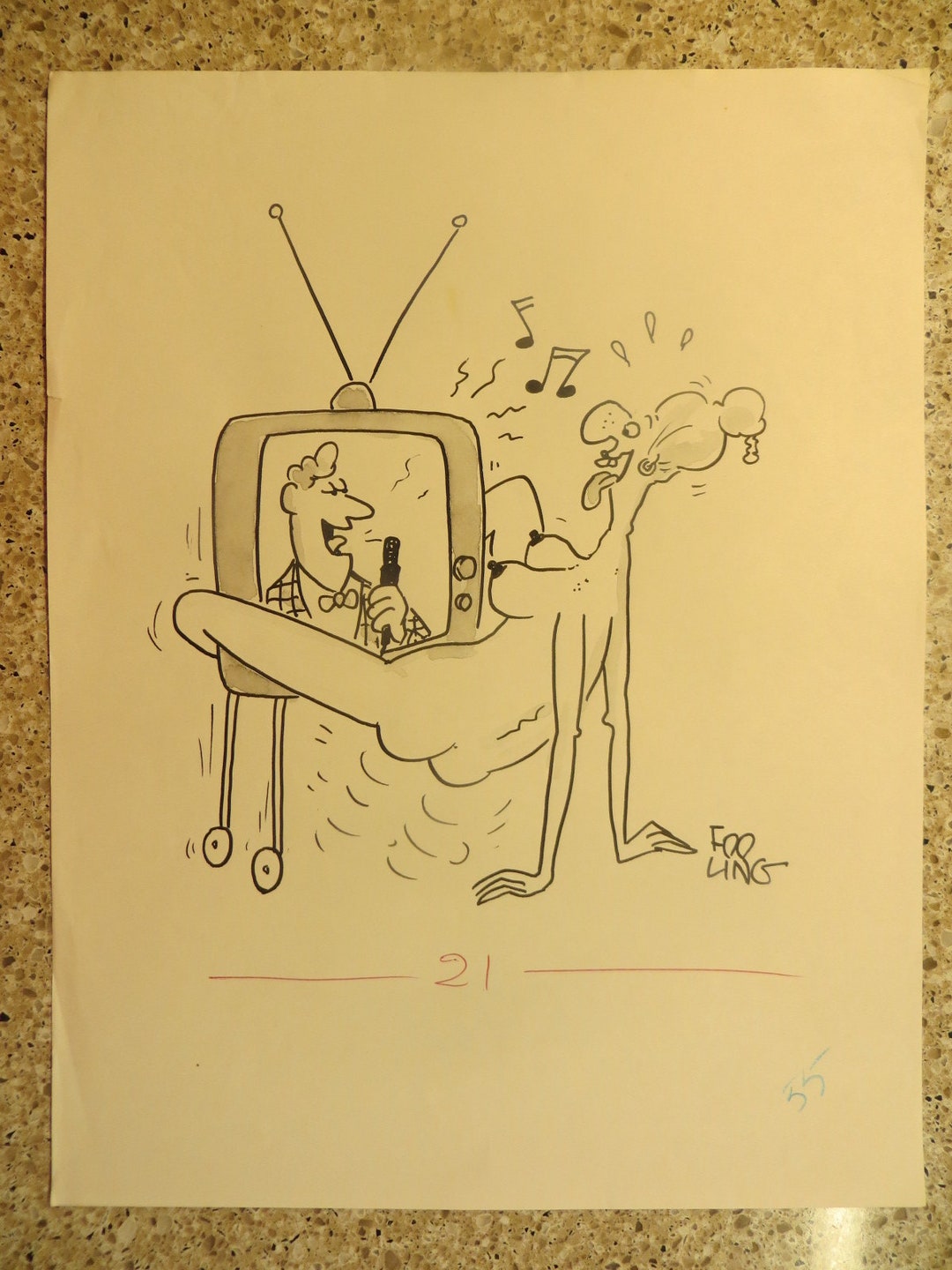 Vintage Mature Original TED TROGDON Sex to Sexty Cartoon Art - Etsy