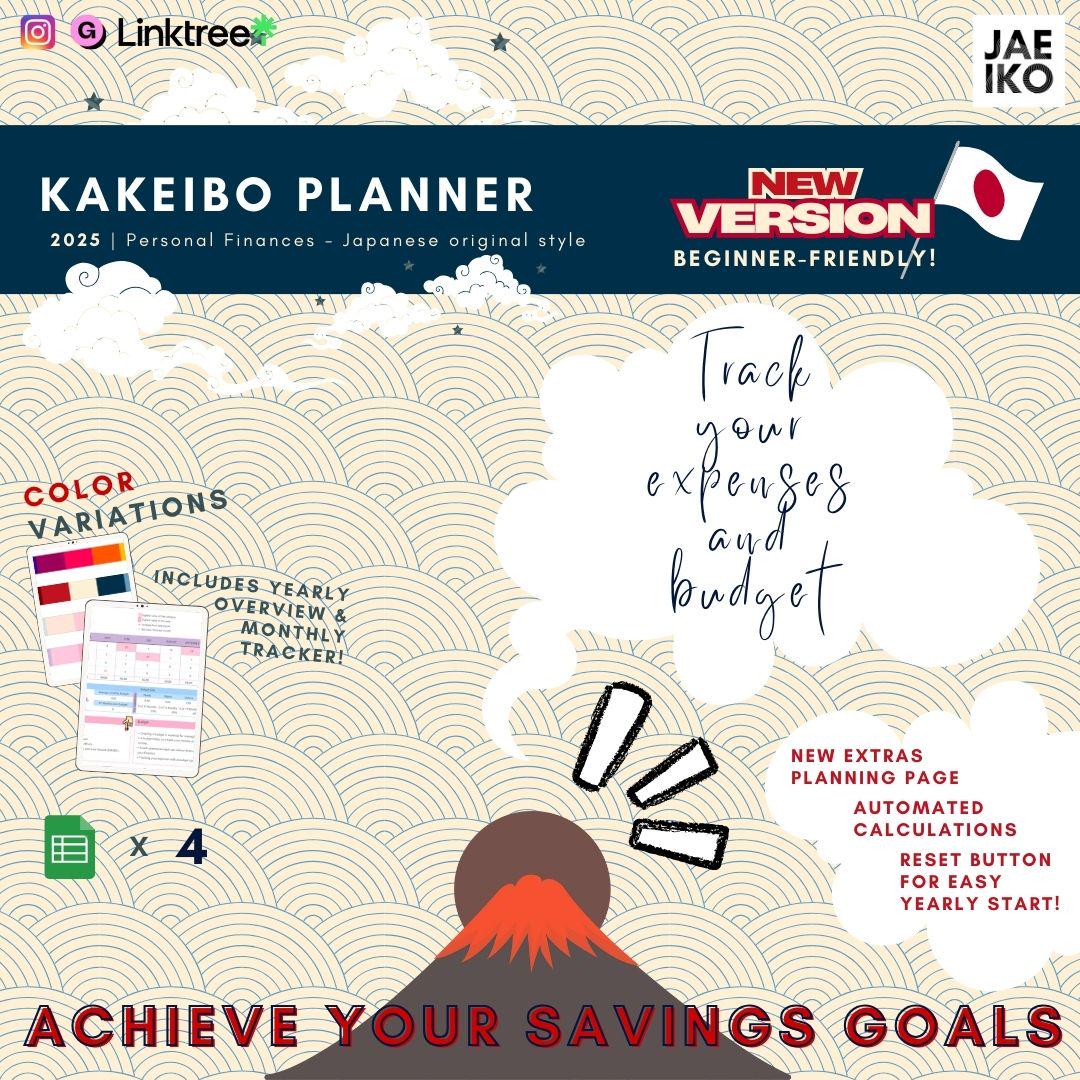 Digital Kakeibo Budget Planner 2025 | Excel Format | Personal Finance ...