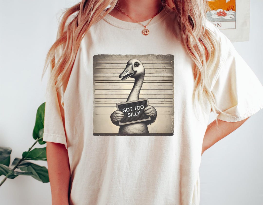 Comfort Colors Goose Mugshot Shirt: Funny Graphic Tee - Etsy