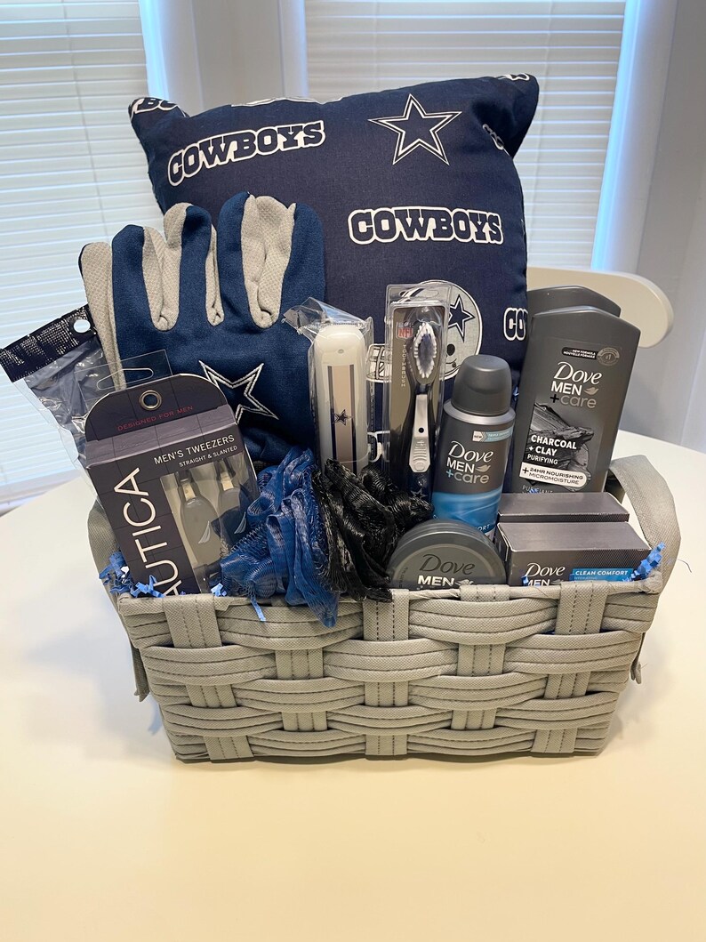 Cowboys Sports Gift Basket - Etsy
