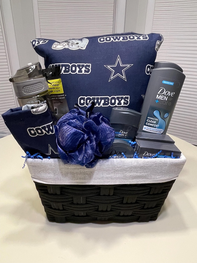 Cowboys Sports Gift Basket - Etsy