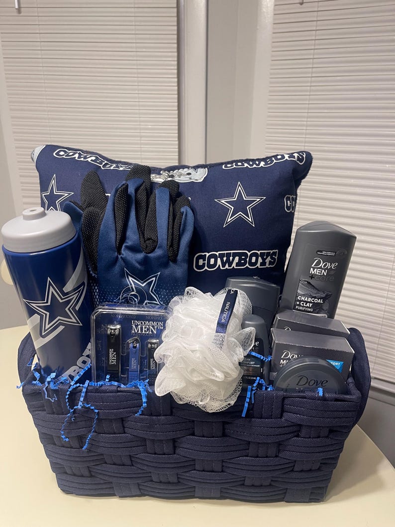 Cowboys Sports Gift Basket - Etsy