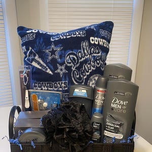 Cowboys Sports Gift Basket - Etsy