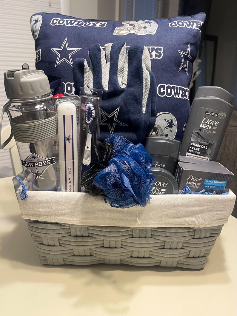 Cowboys Sports Gift Basket - Etsy