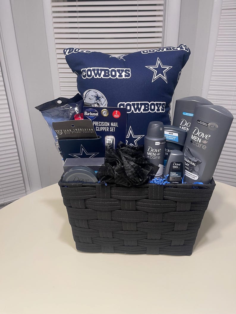 Cowboys Sports Gift Basket - Etsy