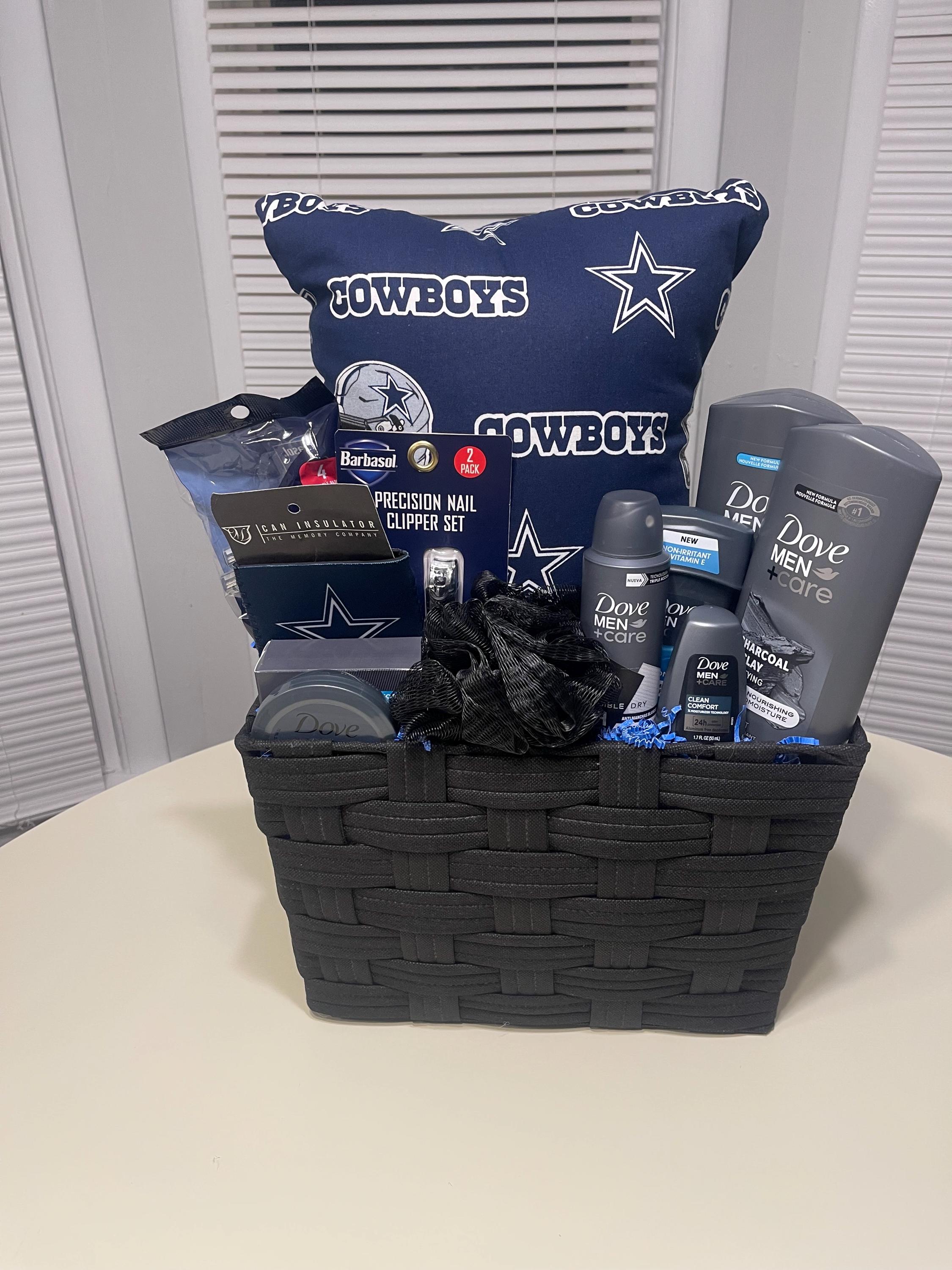 Cowboys Sports Gift Basket - Etsy