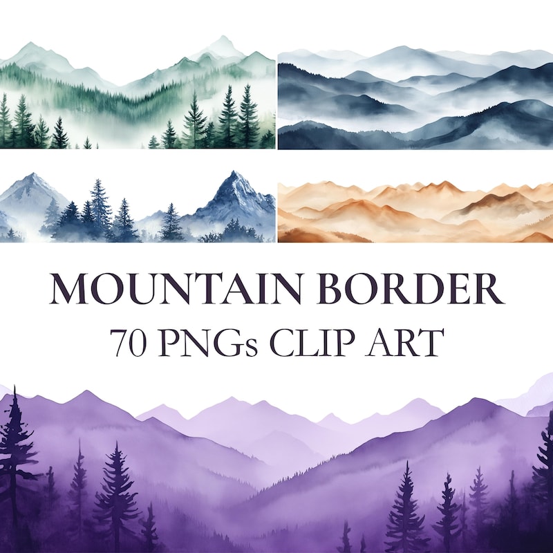Green Mountain Border - Etsy
