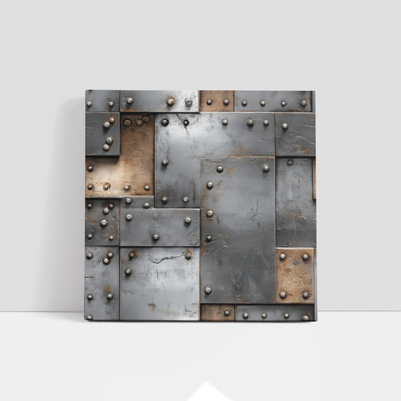 Metal Texture Seamless Pattern Pack | 37 Industrial Steel Grunge ...