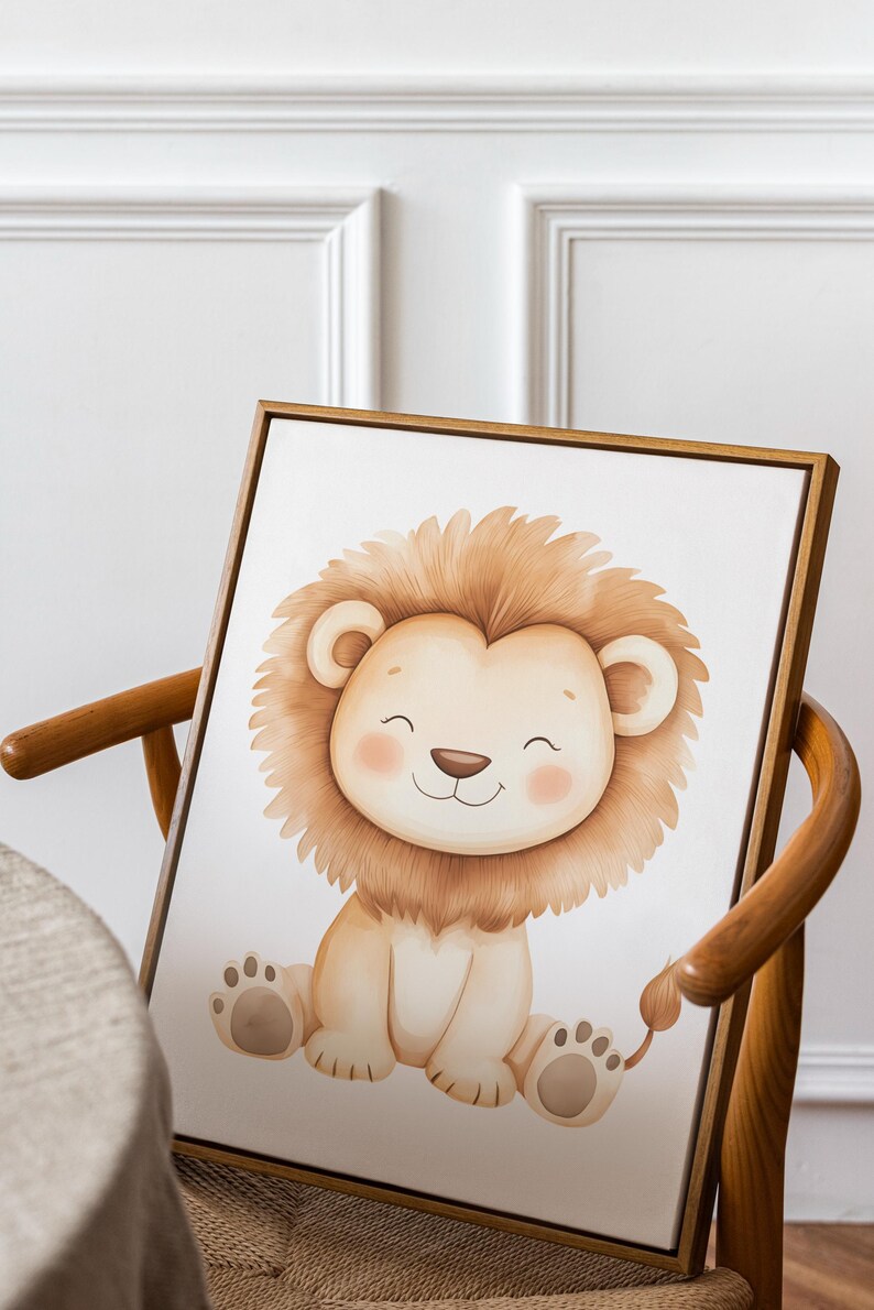 8 Safari Animals Clipart PNG, Jungle Animals, Lion, Tiger, Giraffe ...