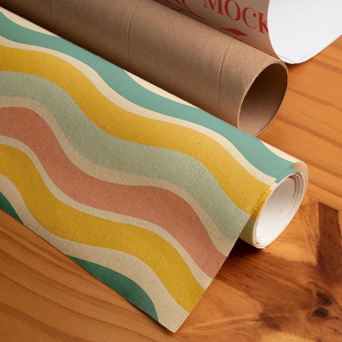 38 Pastel Rainbow Stripes Seamless Digital Paper, Colorful Wavy Line ...