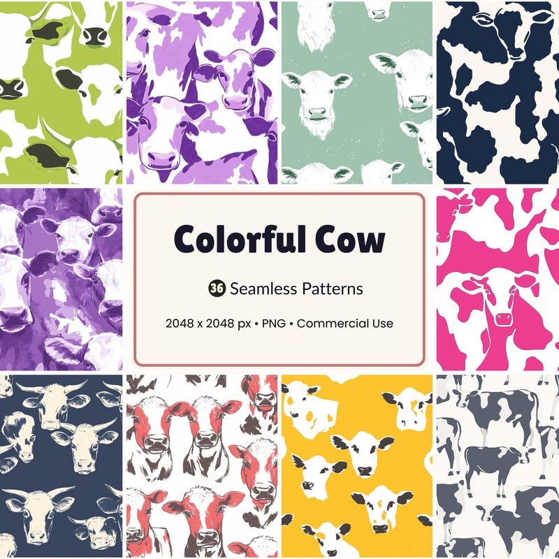 Cow Print Wallpaper - Etsy