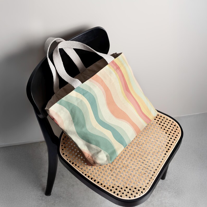 38 Pastel Rainbow Stripes Seamless Digital Paper, Colorful Wavy Line ...