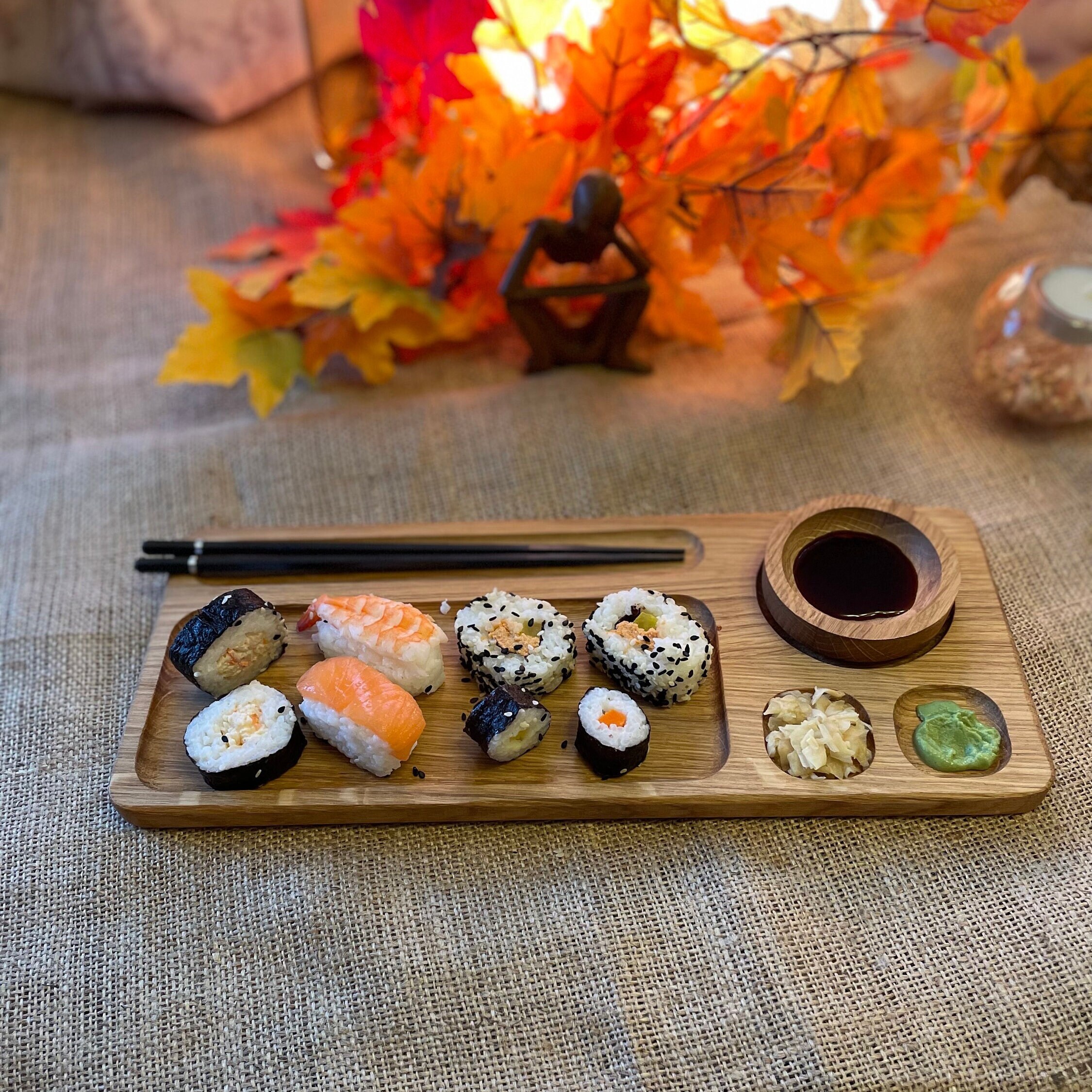 Sushi Brett für Sushi Liebhaber, Sushi-Platte, bequeme Sushi Teller ...