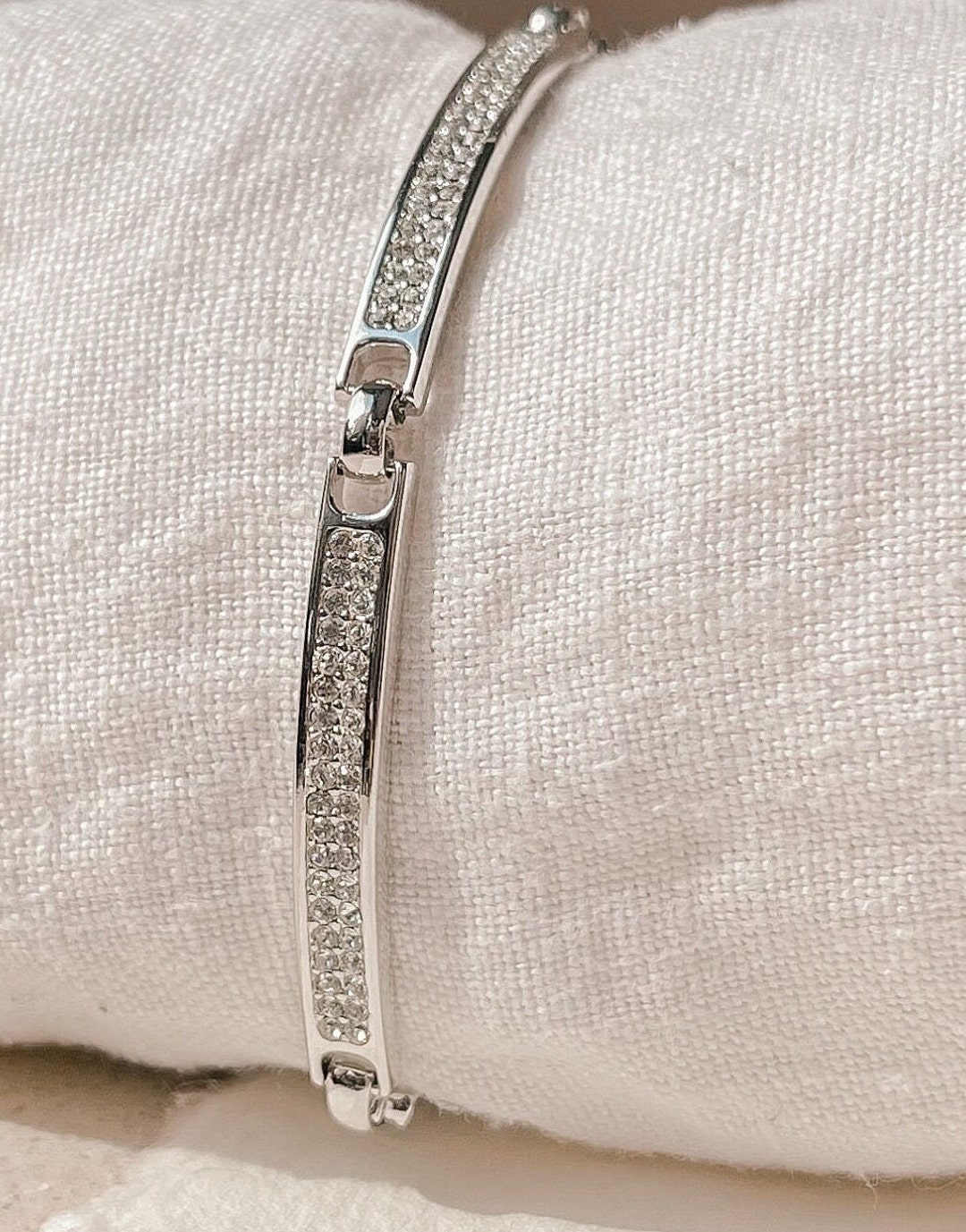 Dior Silver Tennis Bracelet - Etsy