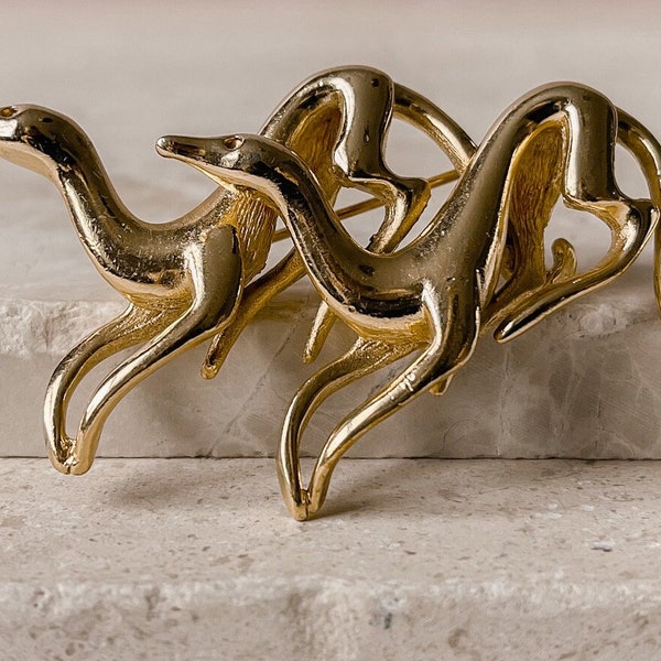 Greyhound Brooch - Etsy UK