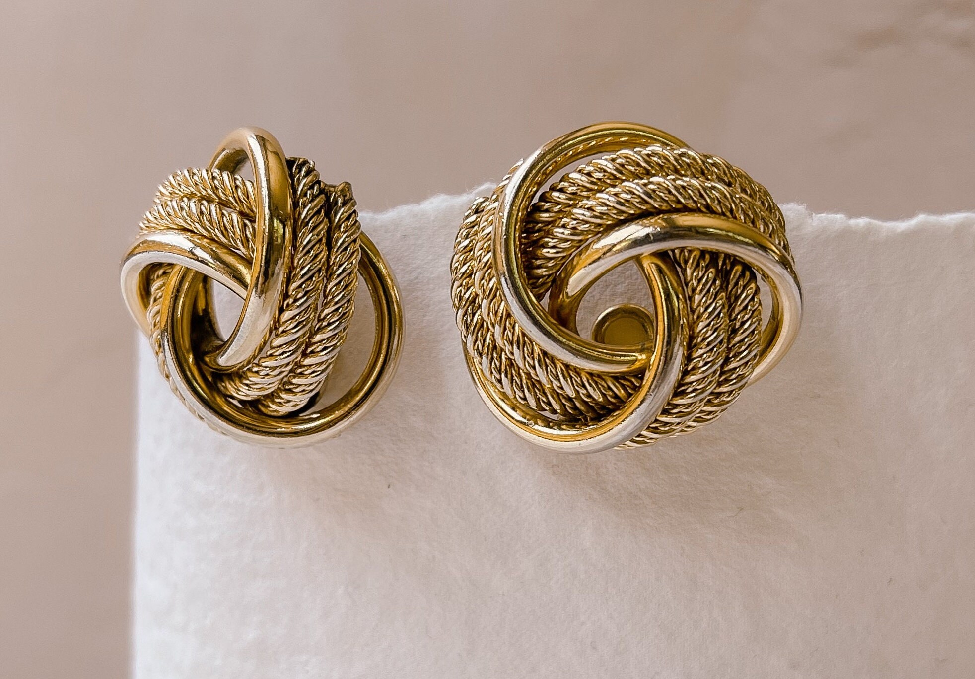Grosse Gold Rope Knot Brooch - Etsy