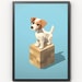 Simple Isometric Dog - Digital Download Printable Art - Etsy