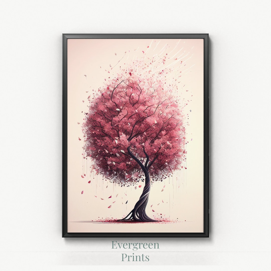 Cherry Blossom Tree Digital Download Printable Art - Etsy