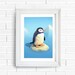 Simple Isometric Penguin Digital Download Printable Art - Etsy