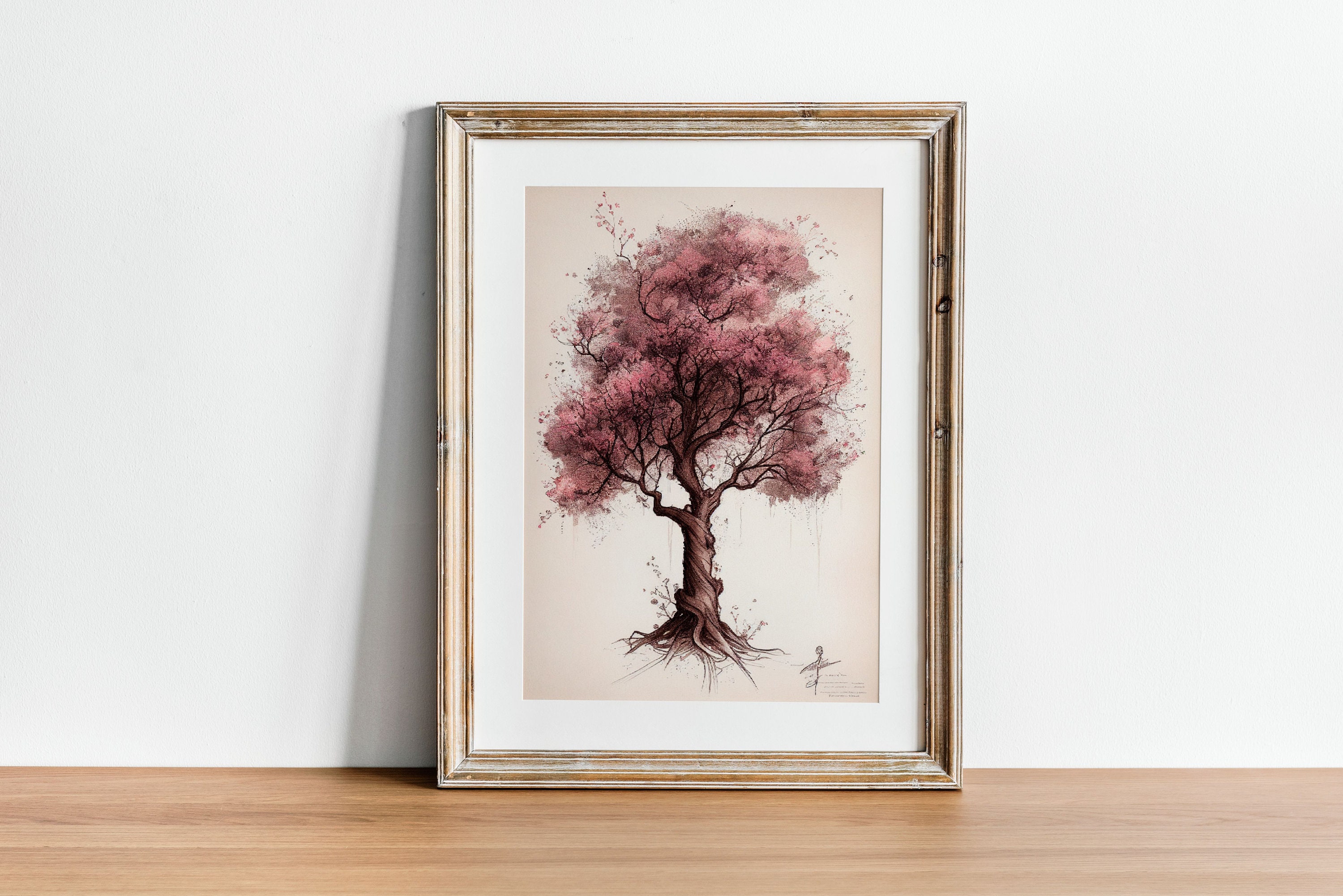 Cherry Blossom Tree - Digital Download Printable Art - Etsy
