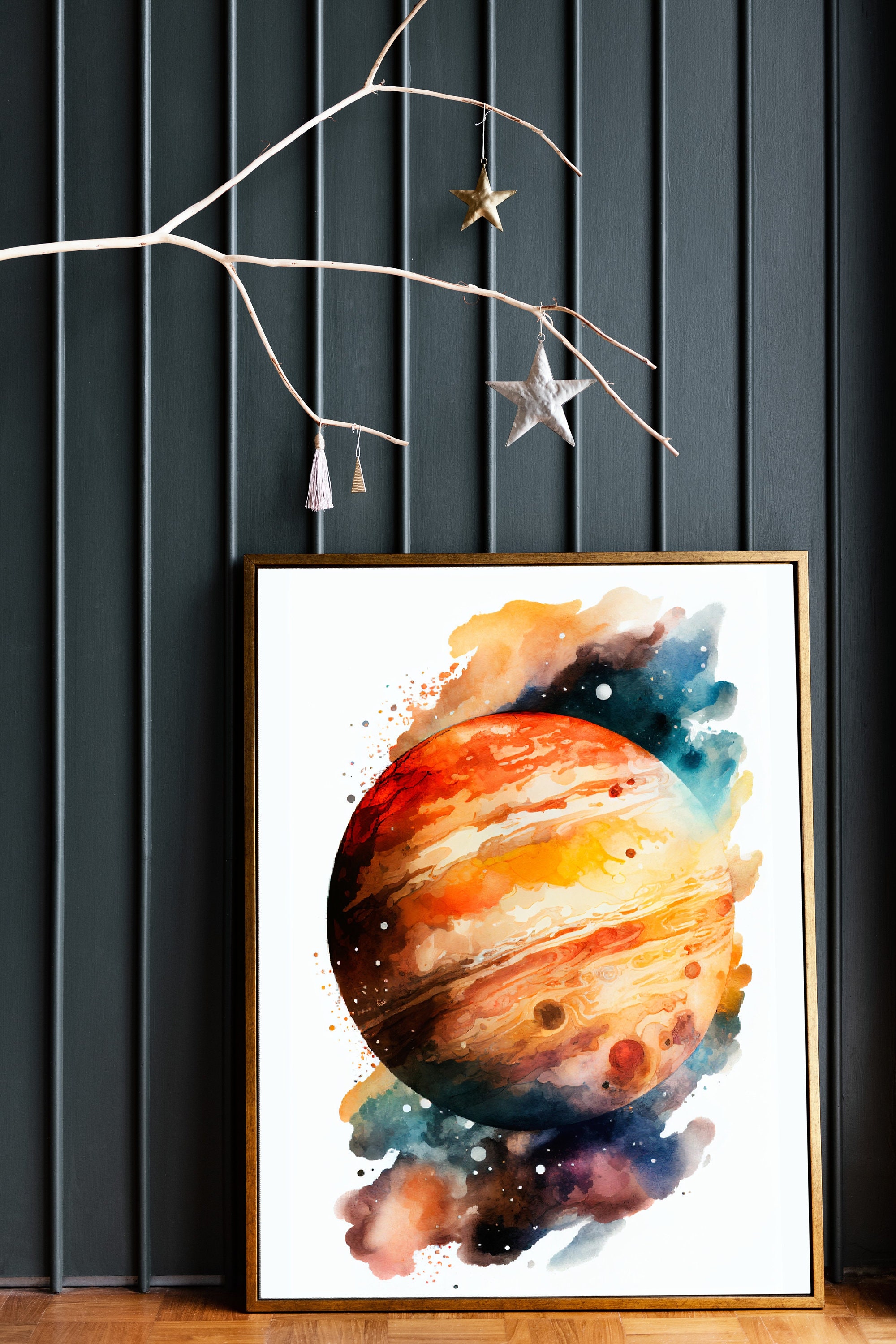 Watercolor Jupiter - Digital Download Printable Art - Etsy