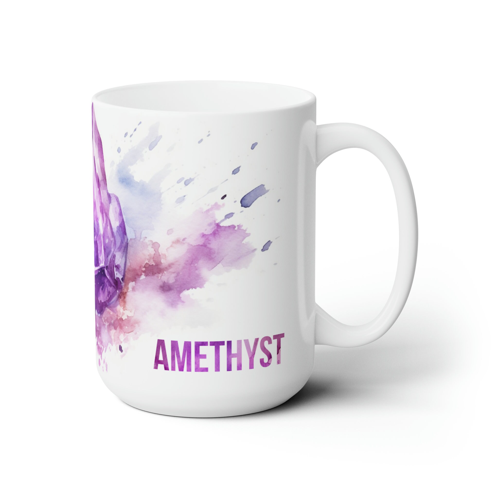 February Amethyst Birthstone Mug Ceramic Mug 15oz, Microwave and ...