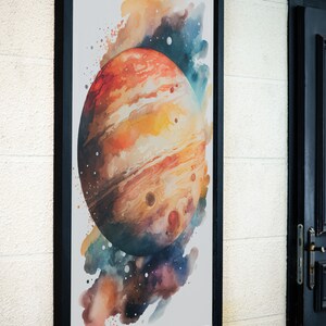 Watercolor Jupiter - Digital Download Printable Art - Etsy