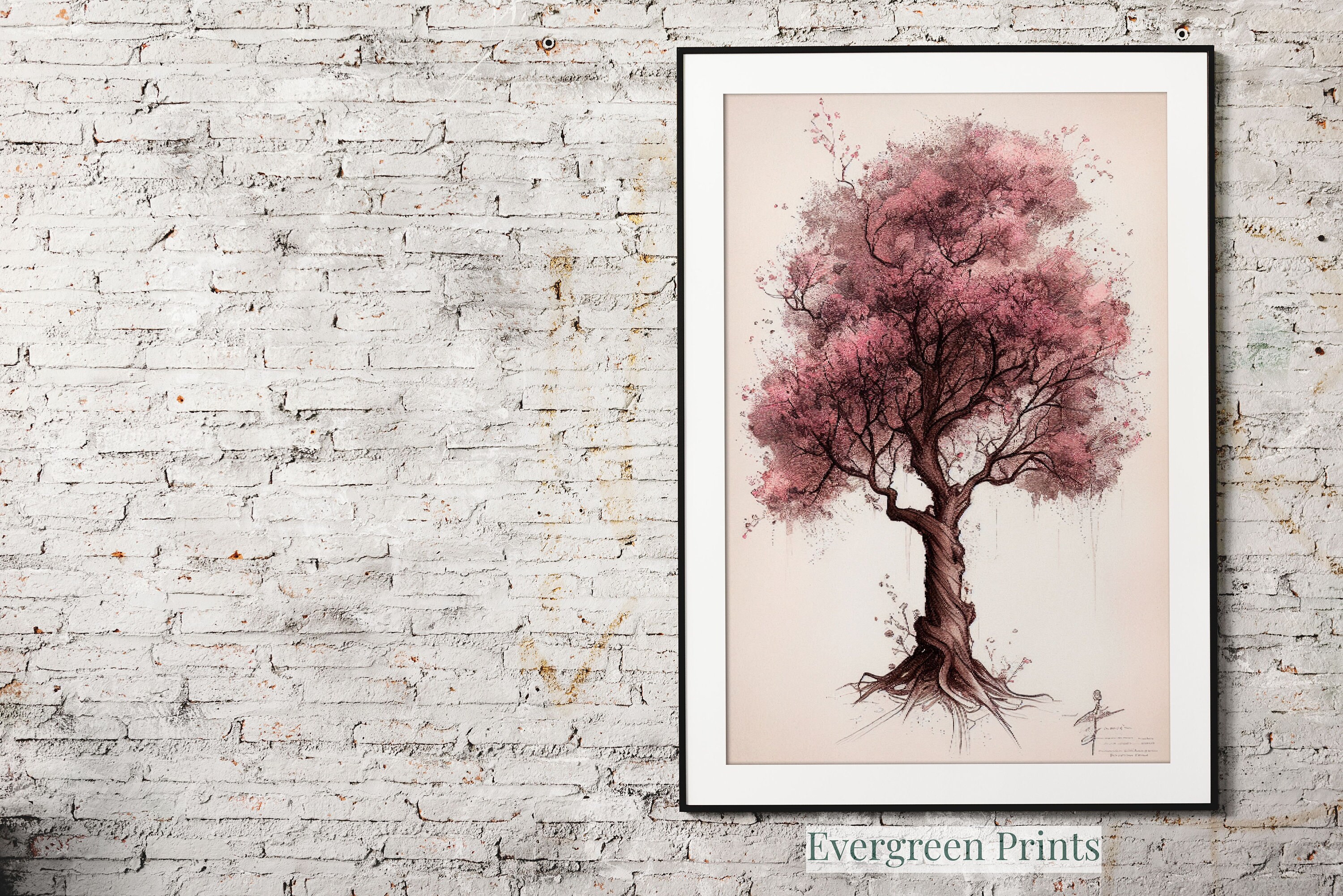 Cherry Blossom Tree - Digital Download Printable Art - Etsy