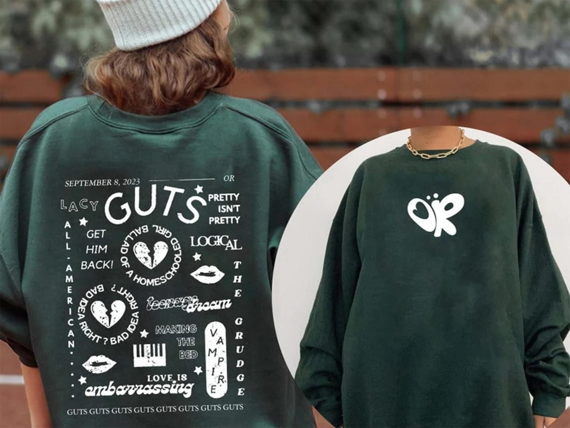 Olivia Rodrigo Guts Shirt, Olivia Rodrigo Guts Merch, Guts Tour 2024 ...