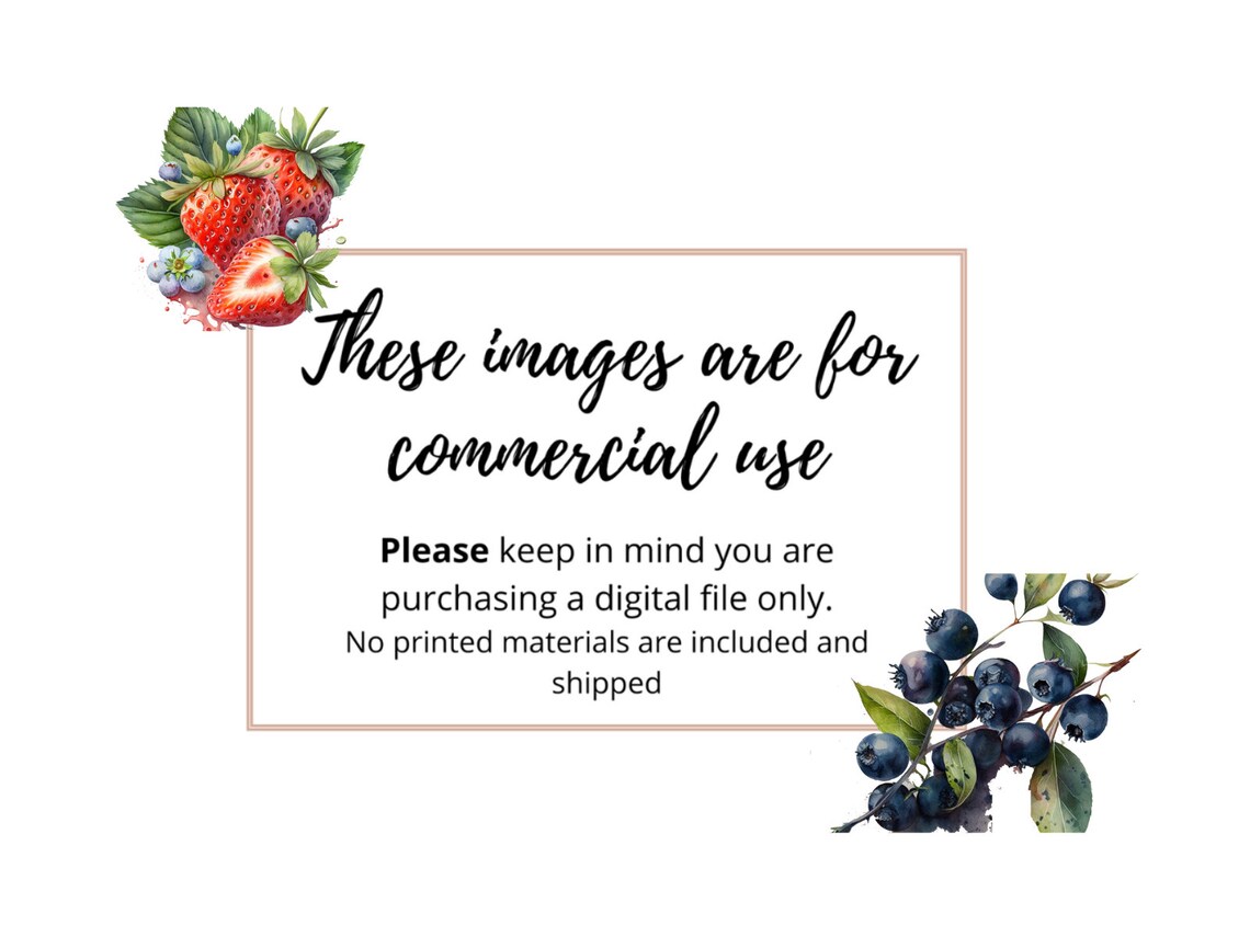 Watercolor Berry Jam Clipart, Fruit, Strawberries, Raspberries ...